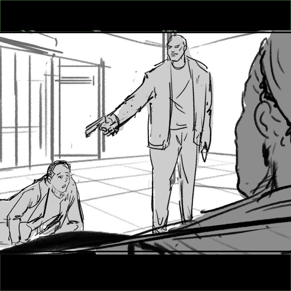 ArtStation - Storyboards - Loft Fight