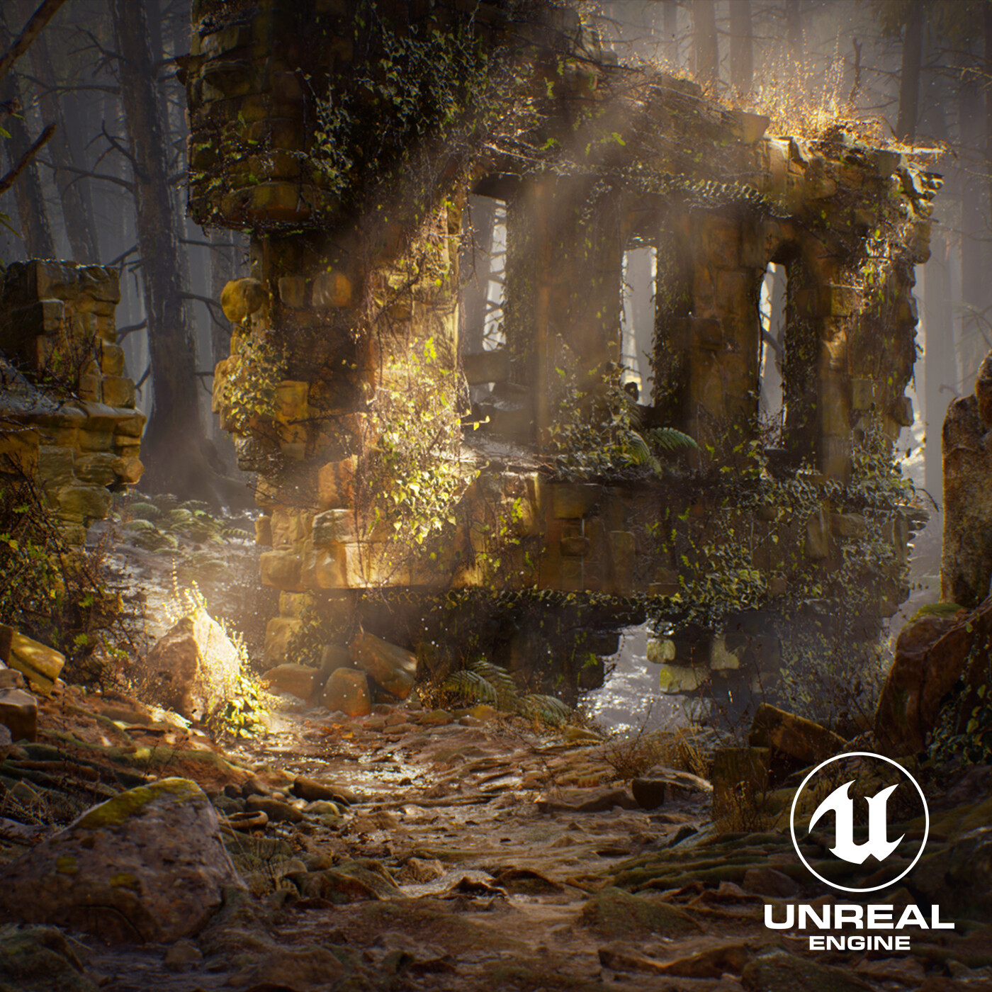 ArtStation - Forest Ruins
