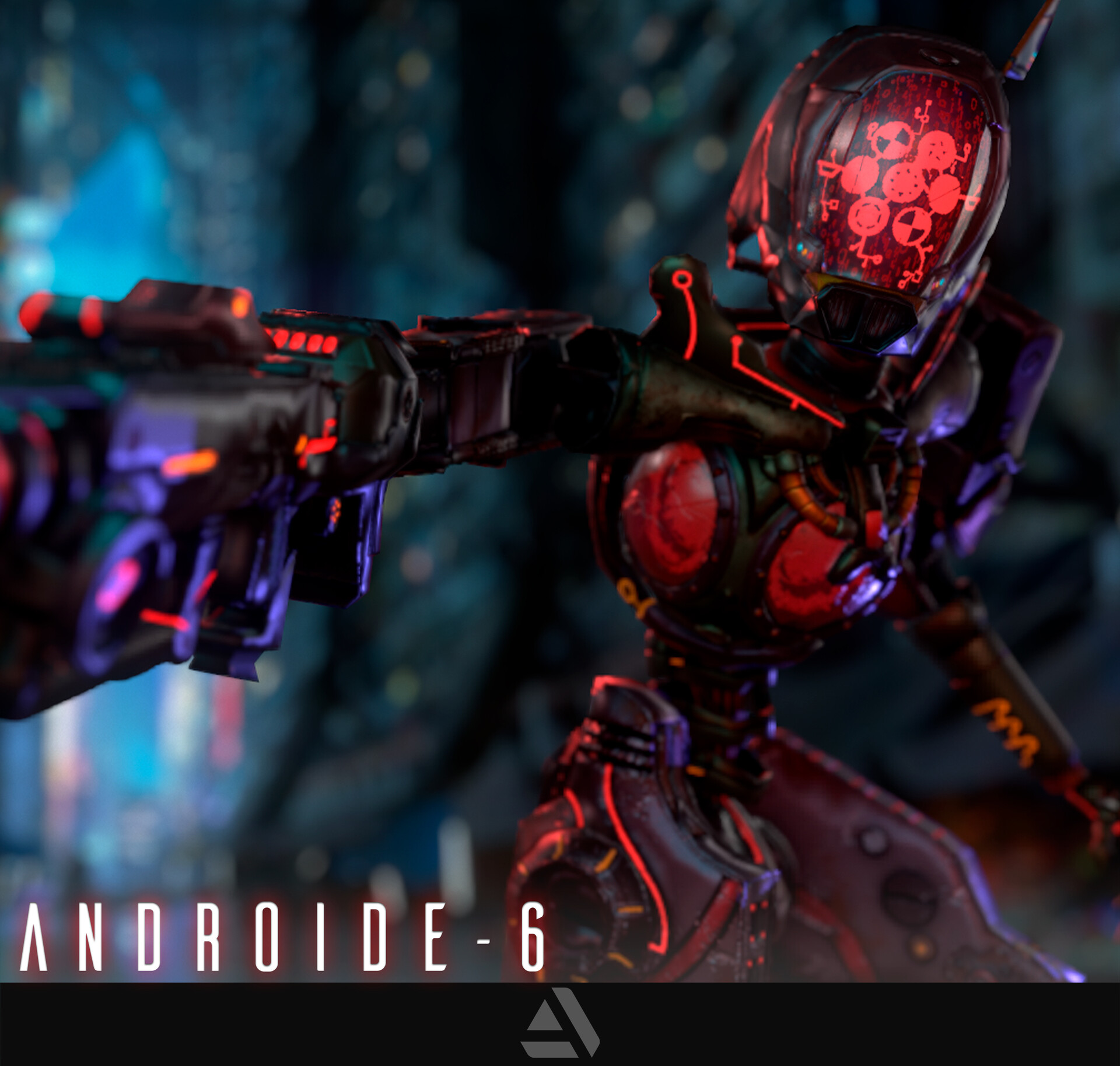ArtStation - Androide-6 [TimeSlip.exe Enemy]