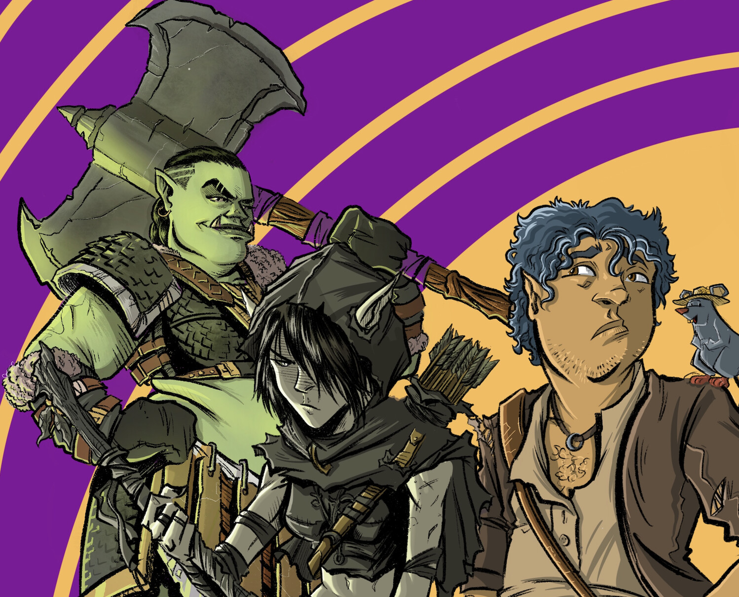 ArtStation - Comic Style D&D Character Commission