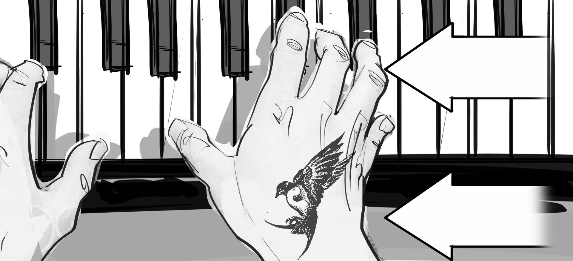 ArtStation - Music Video - Wonder intro - Storyboards from the archives