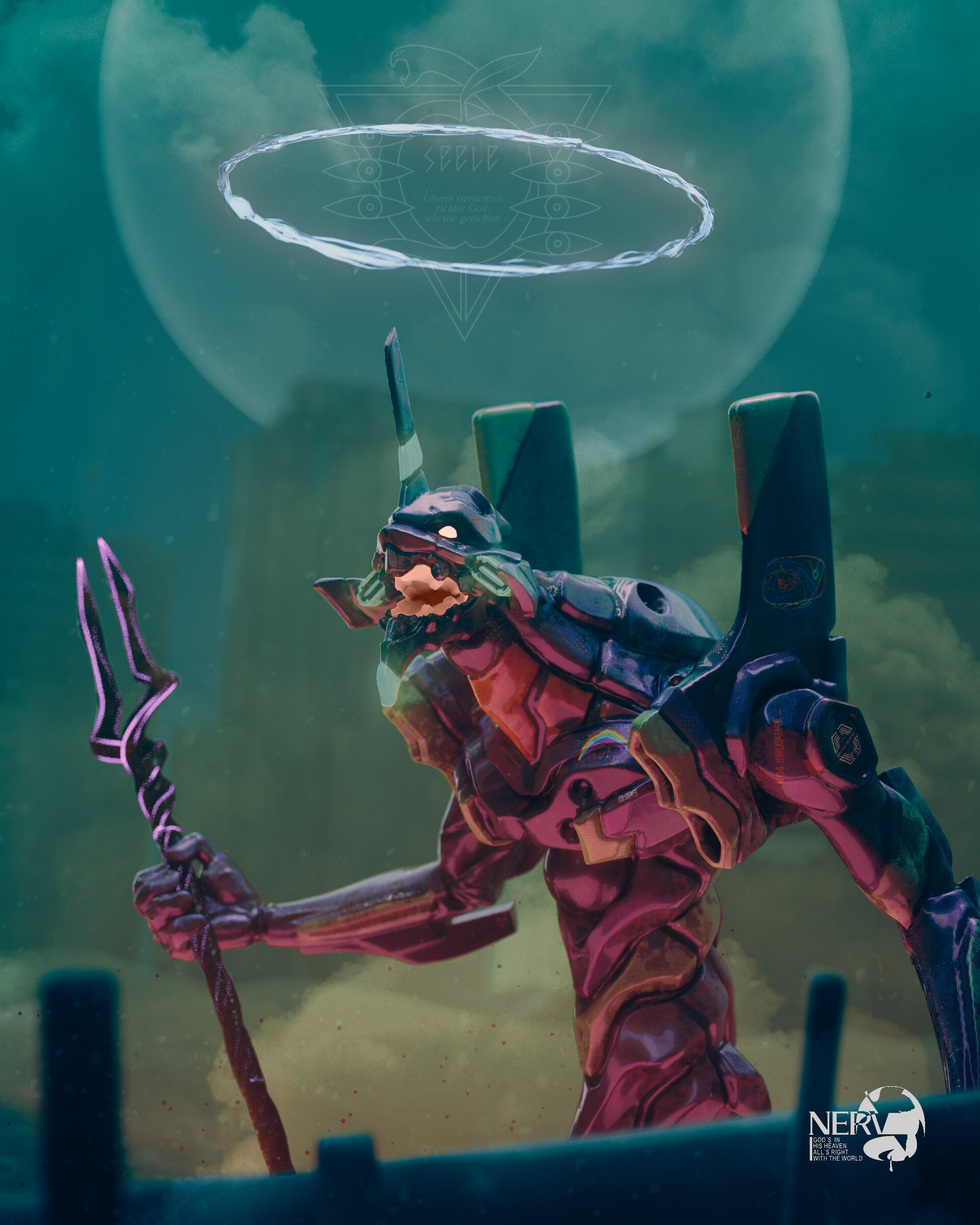 ArtStation - BERSERK // EVA-01 // Neon Genesis Evangelion fanart