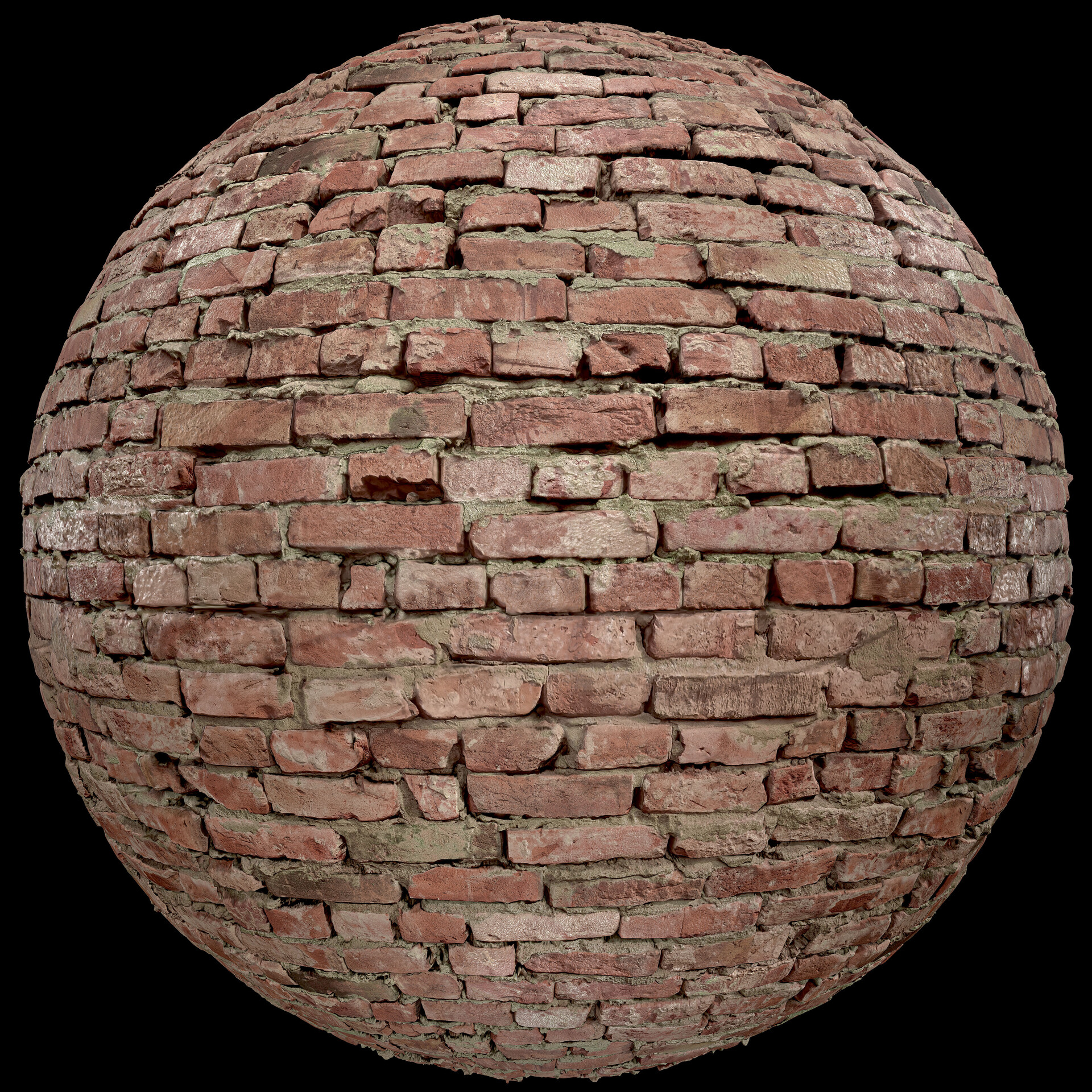 ArtStation - Brick PBR metal rougness 4k scanned texture