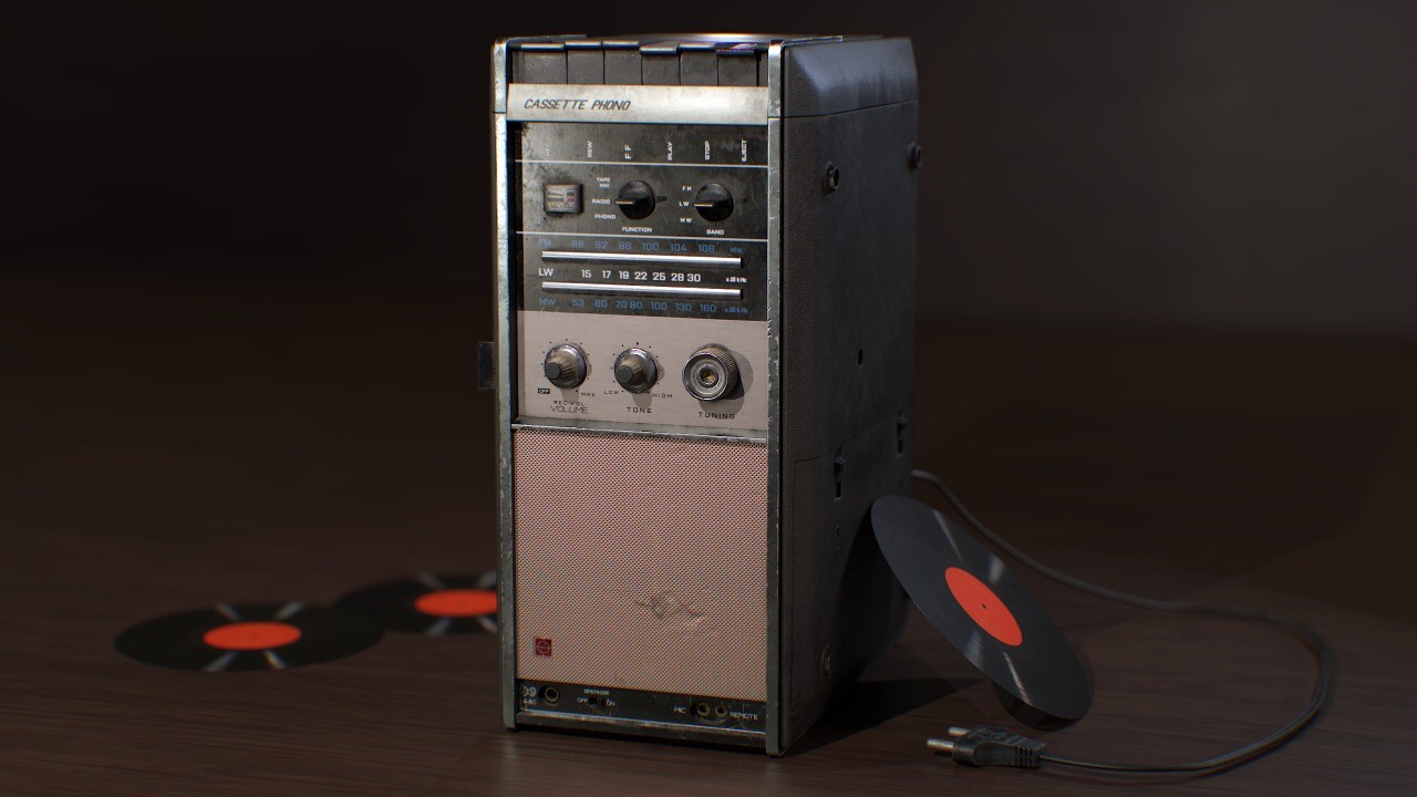 ArtStation - Vintage Tape Recorder