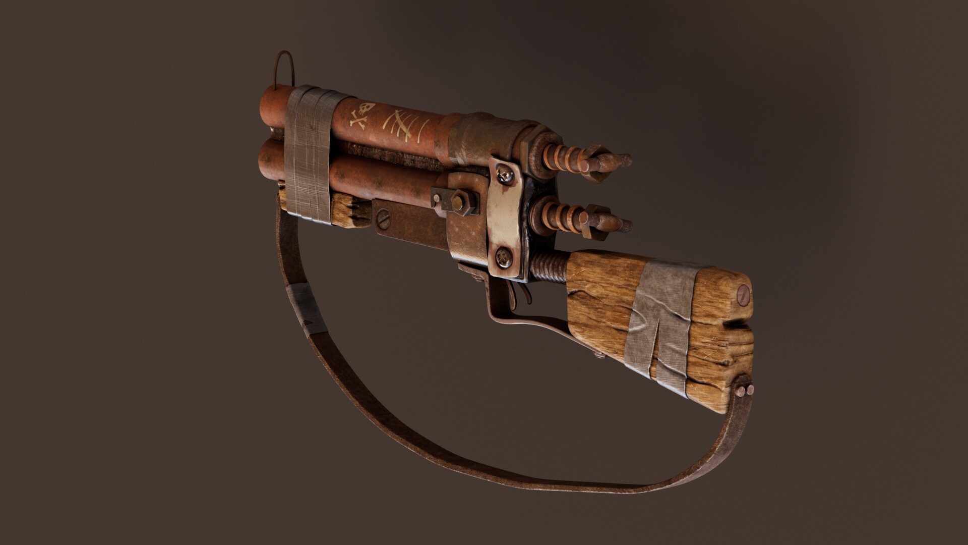 ArtStation - Makeshift Rusty Rifle