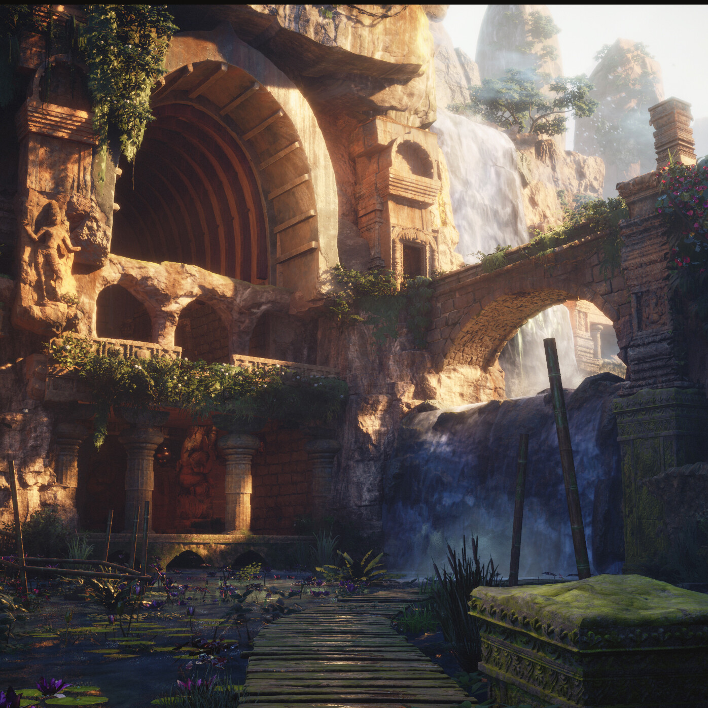 ArtStation - Water Temple Scene