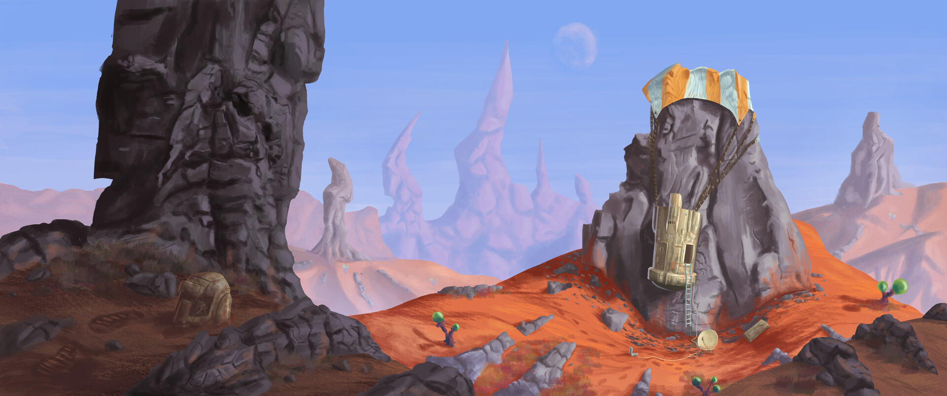 ArtStation - Crashed escape pod