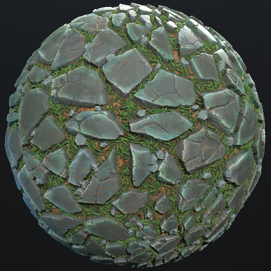 ArtStation - Stylized road