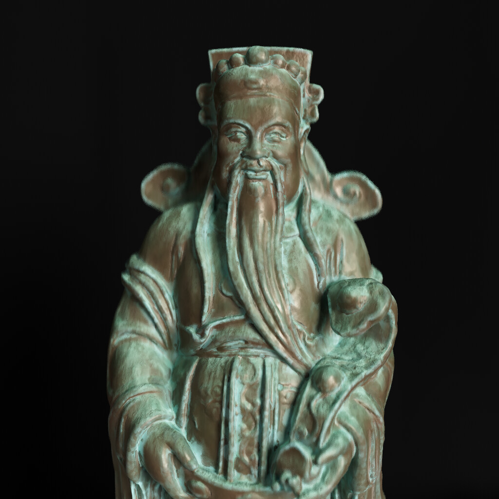 ArtStation - Oxidized Bronze Statue