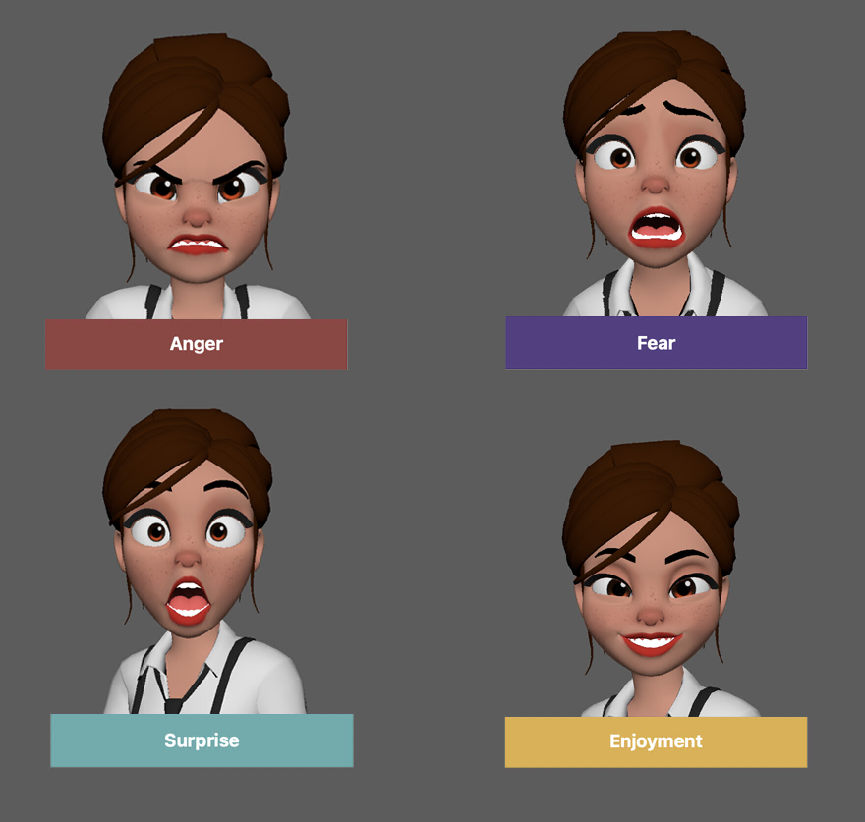 ArtStation - Basic Facial Expressions