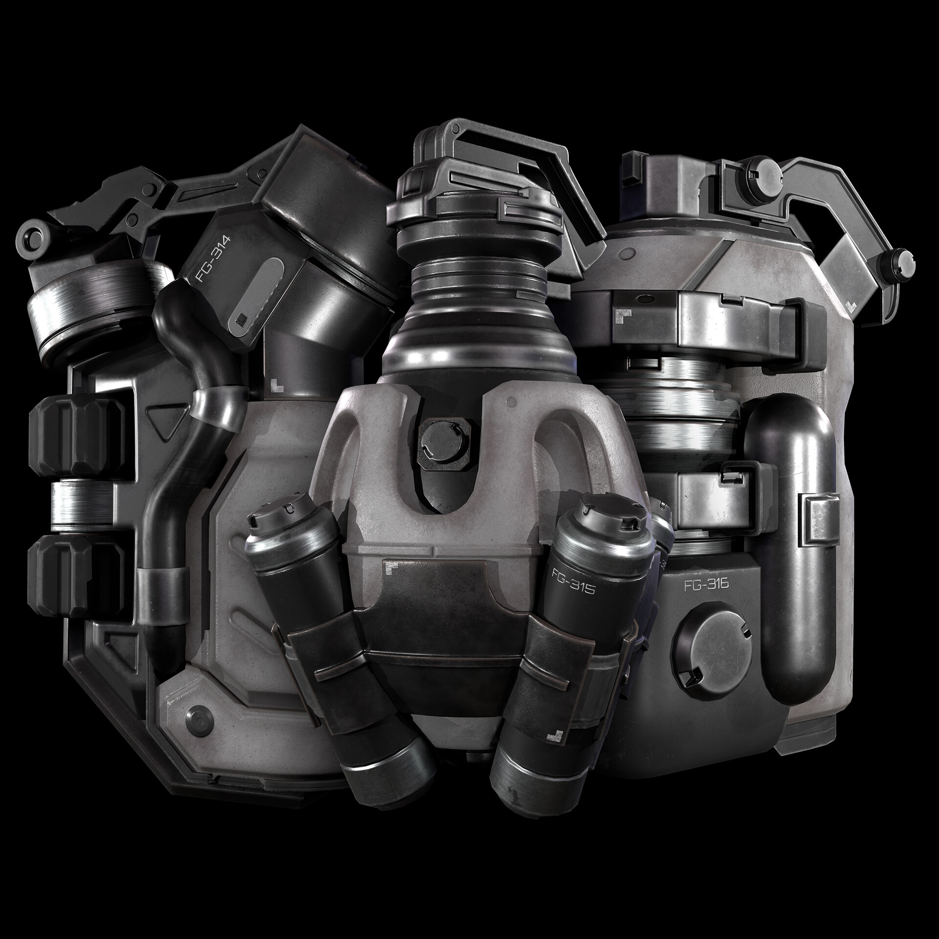 ArtStation - SCI-FI GRENADES ( DOOM )