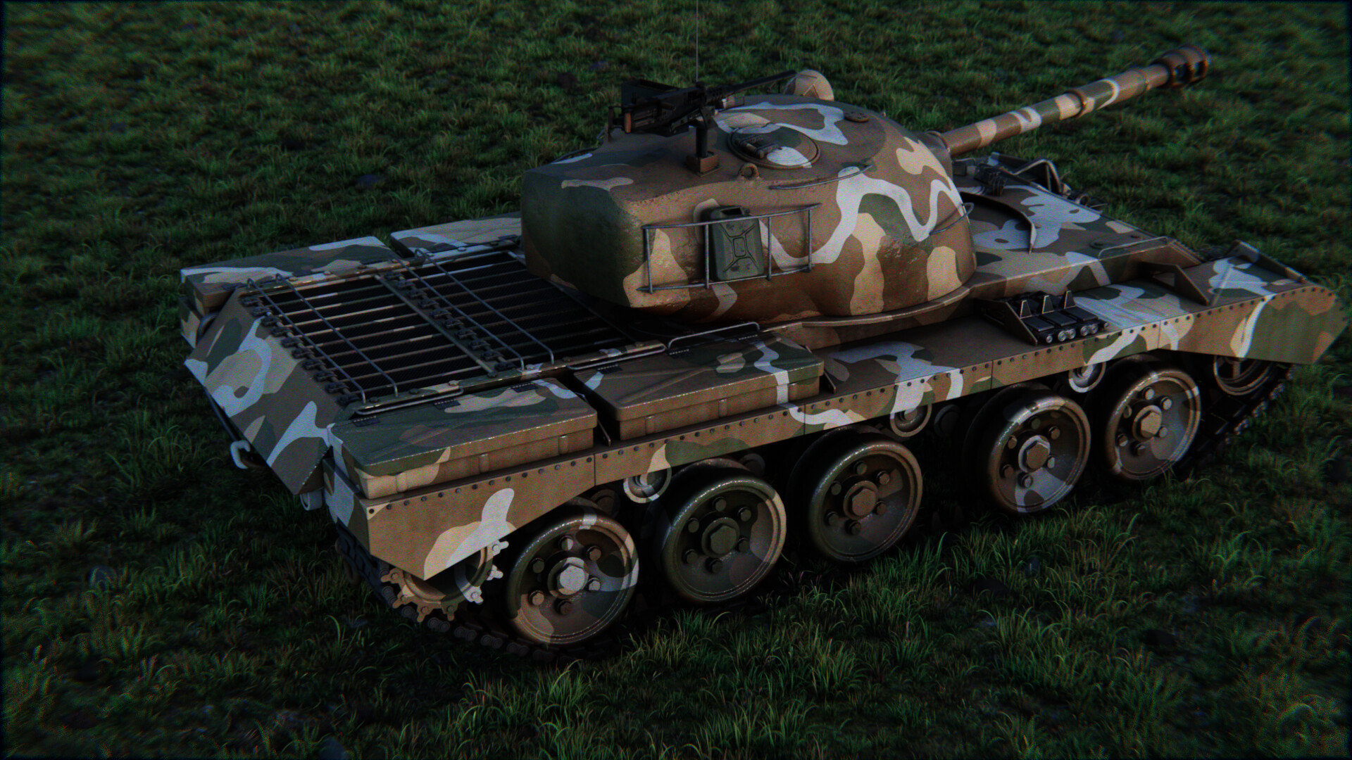 ArtStation - TB/M-20 Black Cat | First Generation Main Battle Tank Concept