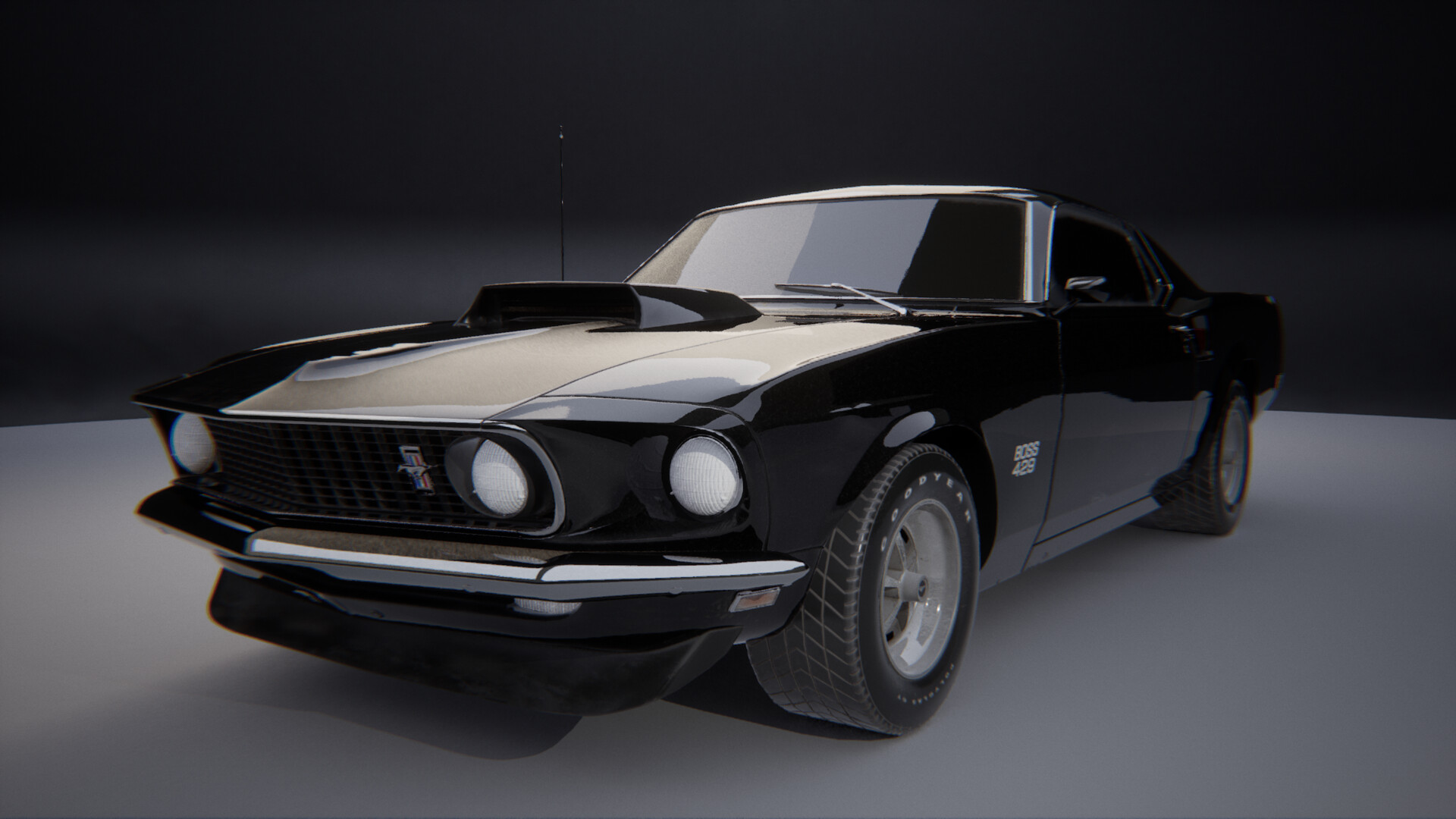 ArtStation - Mustang Boss 429 1969