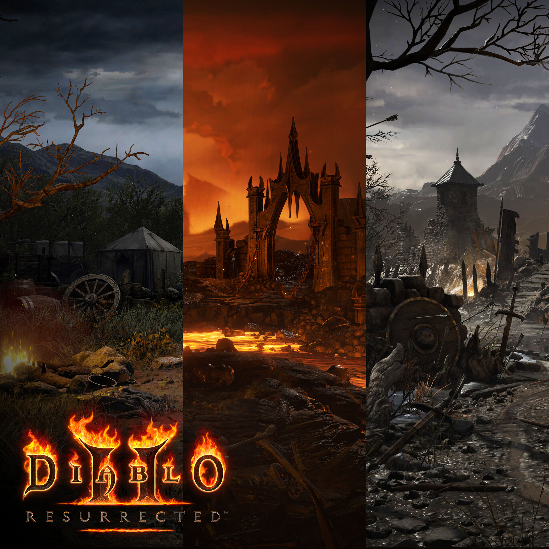 ArtStation - Diablo 2 Resurrected - Menu Backdrops