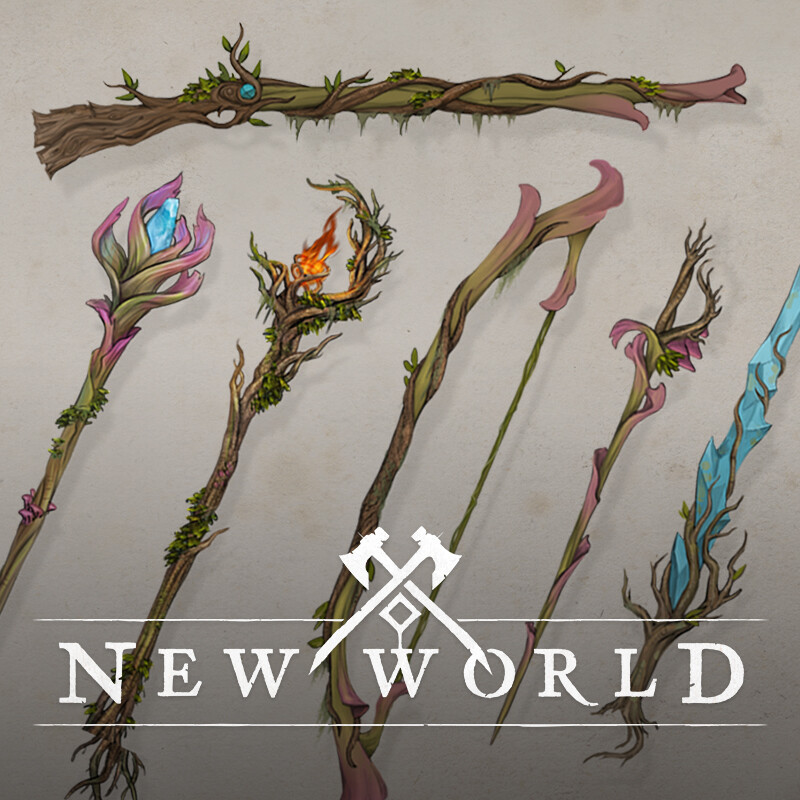 ArtStation - New World: Dryad Weapons