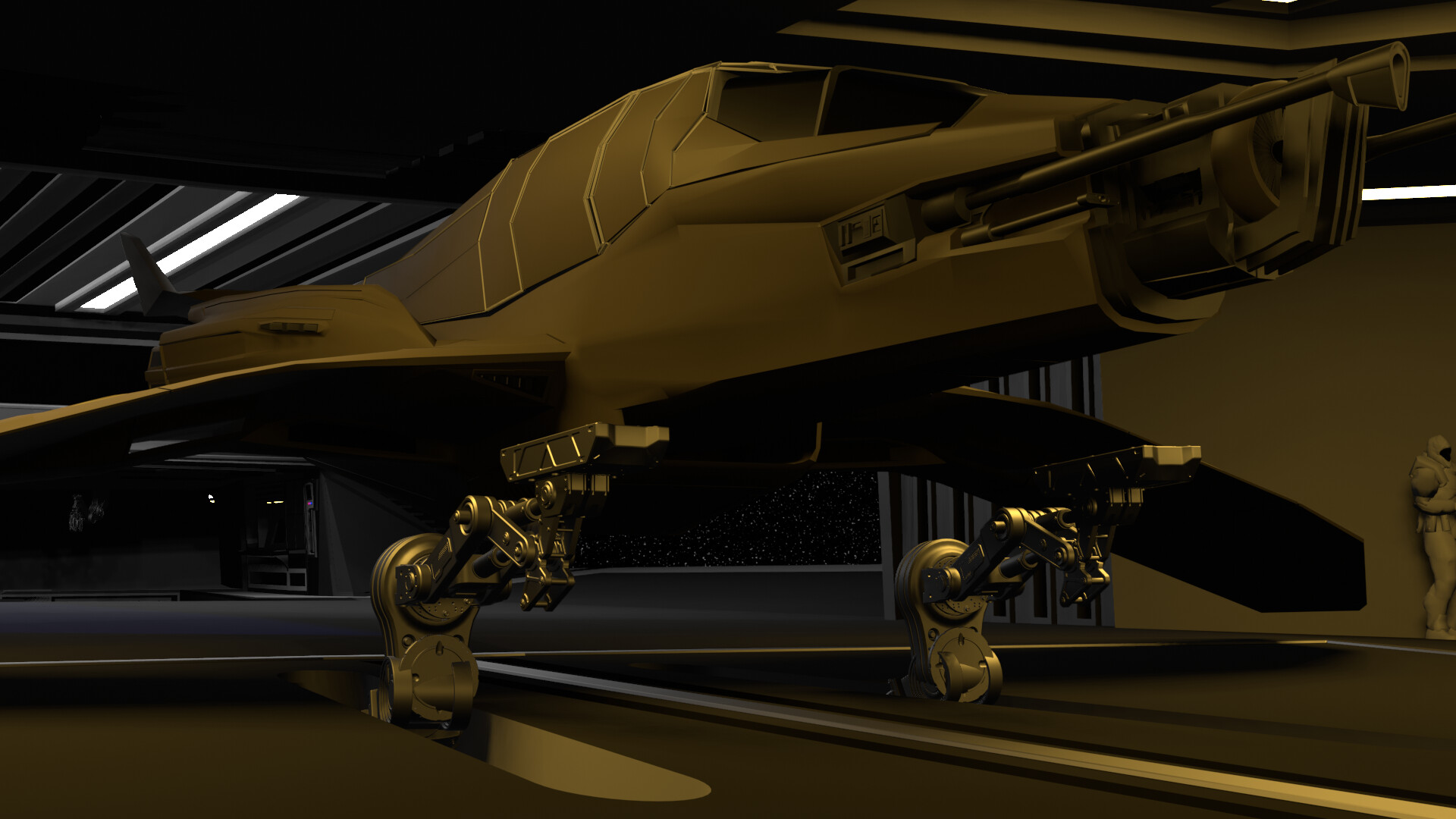 ArtStation - Fighter Recall and Docking Animation - WIP