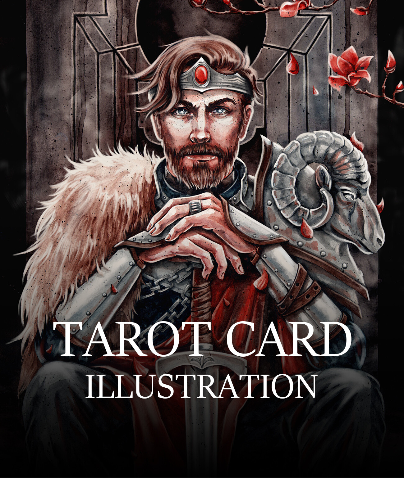 ArtStation - THE EMPEROR (Tarot card illustration)