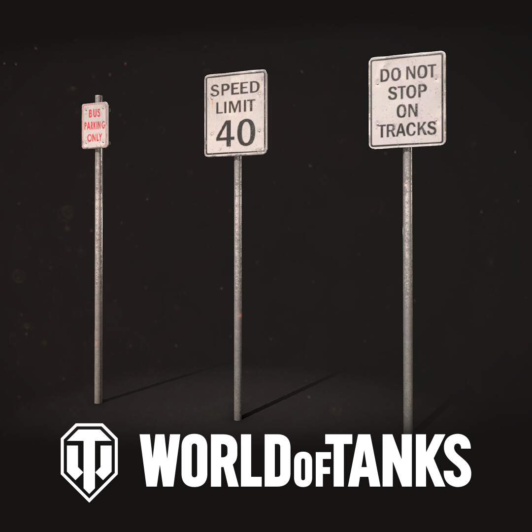 ArtStation - World of Tanks : Road Signs