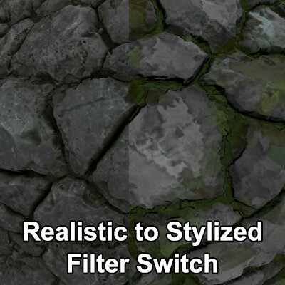 ArtStation - Realistic to Stylized Filter Switch Test