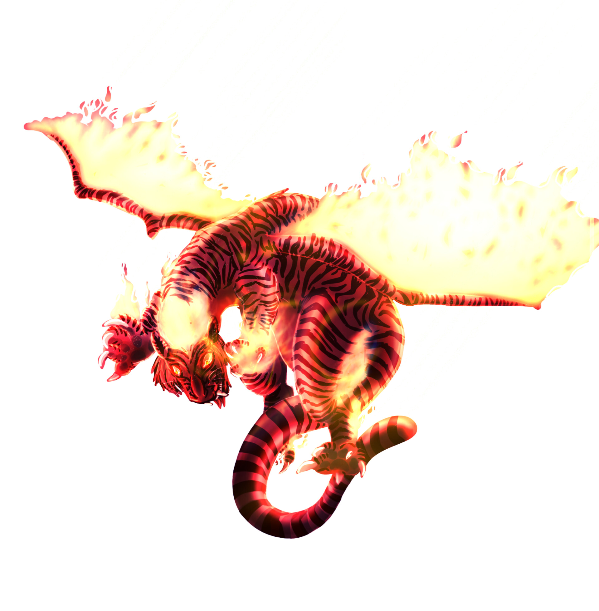 ArtStation - Fight of Two Dragons