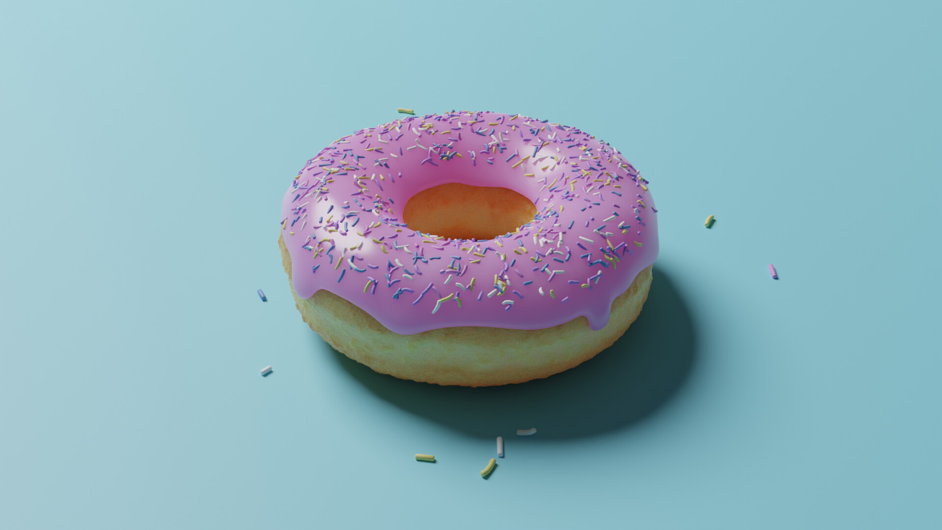 ArtStation - Falling Donut Animation