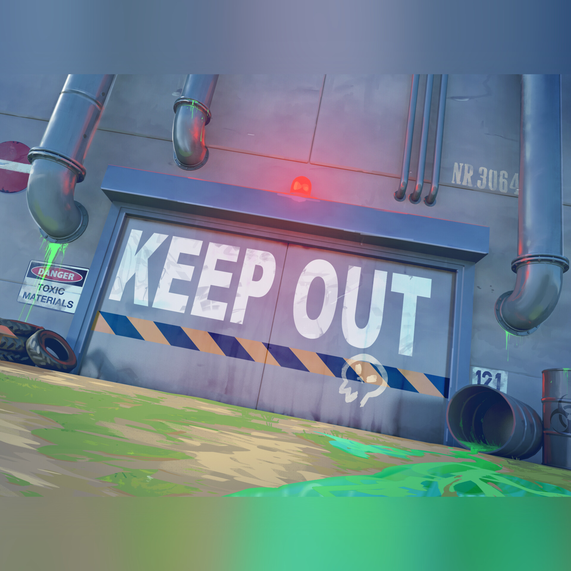 ArtStation - Backgrounds "Grill'd Vs Evil" and "Grill'd VS Chemicals"