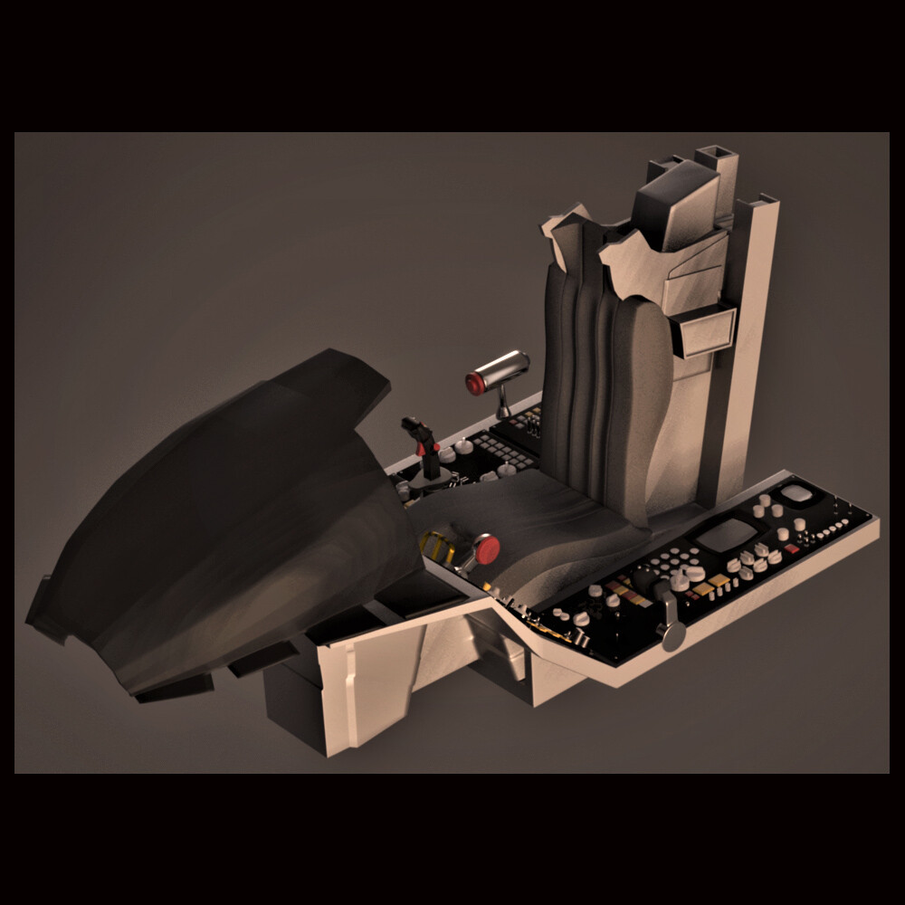 ArtStation - AIRFIGHTER COCKPIT - 3D High Poly Model