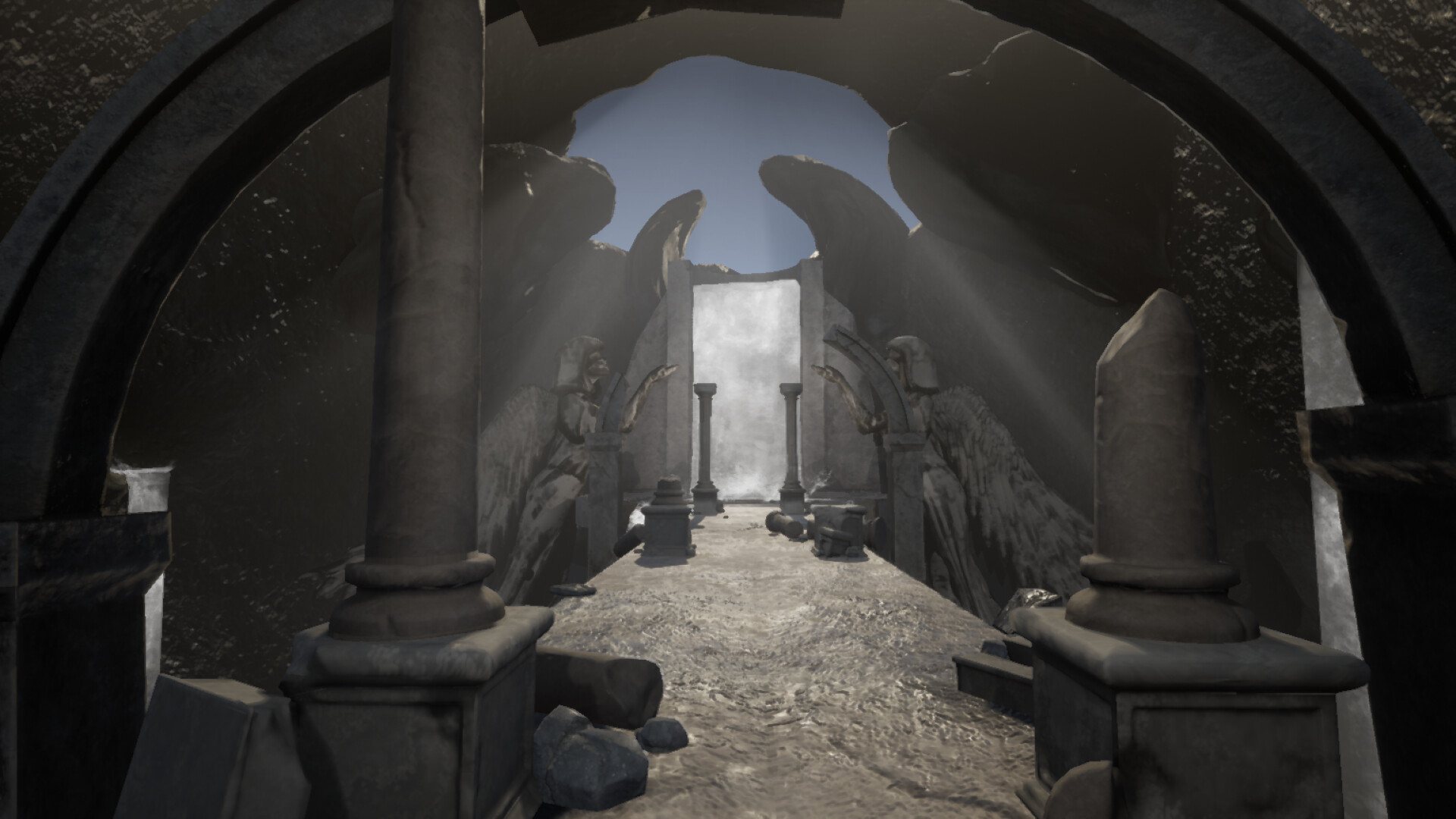 ArtStation - Unreal Angel Cave Scene GameRedy