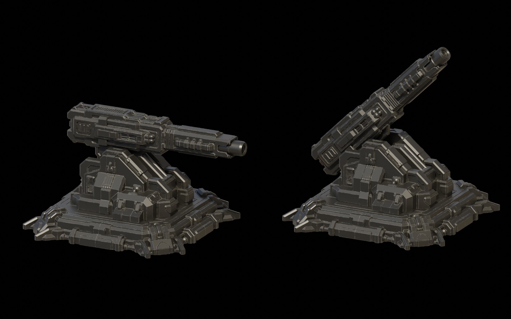 ArtStation - Orbital defense cannon, model for 3d printing