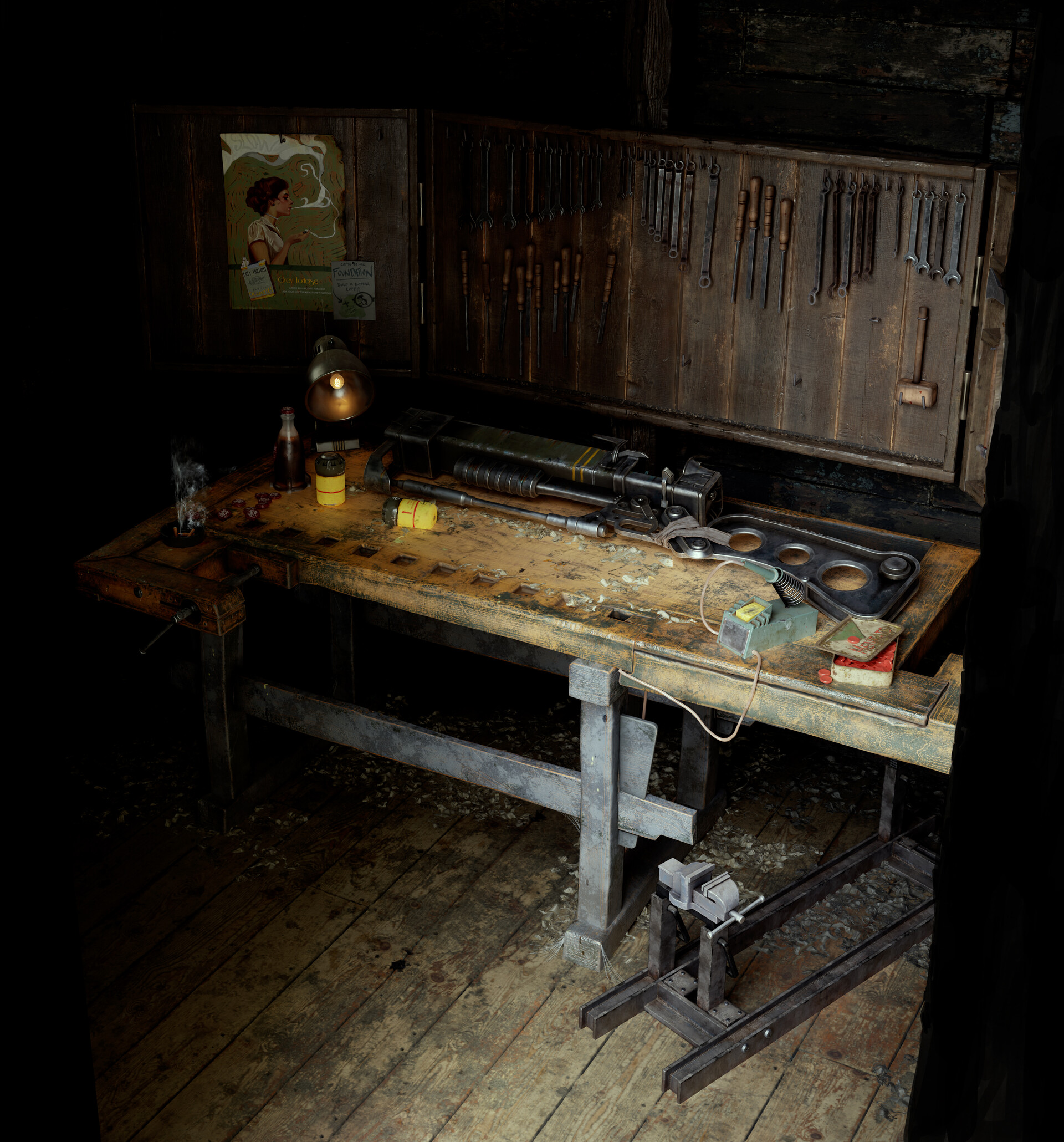 ArtStation - Laser Rifle Workbench