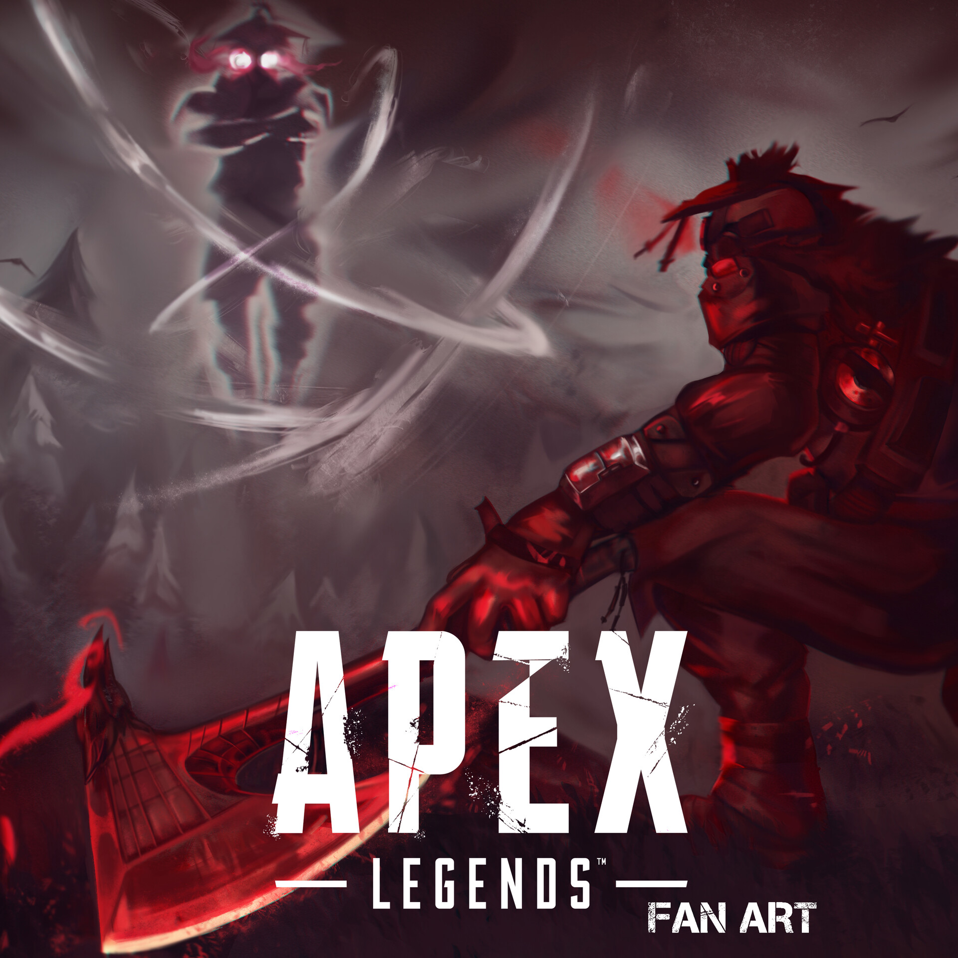 ArtStation - Bloodhound event - Apex Legends - Loadscreen Fan-art