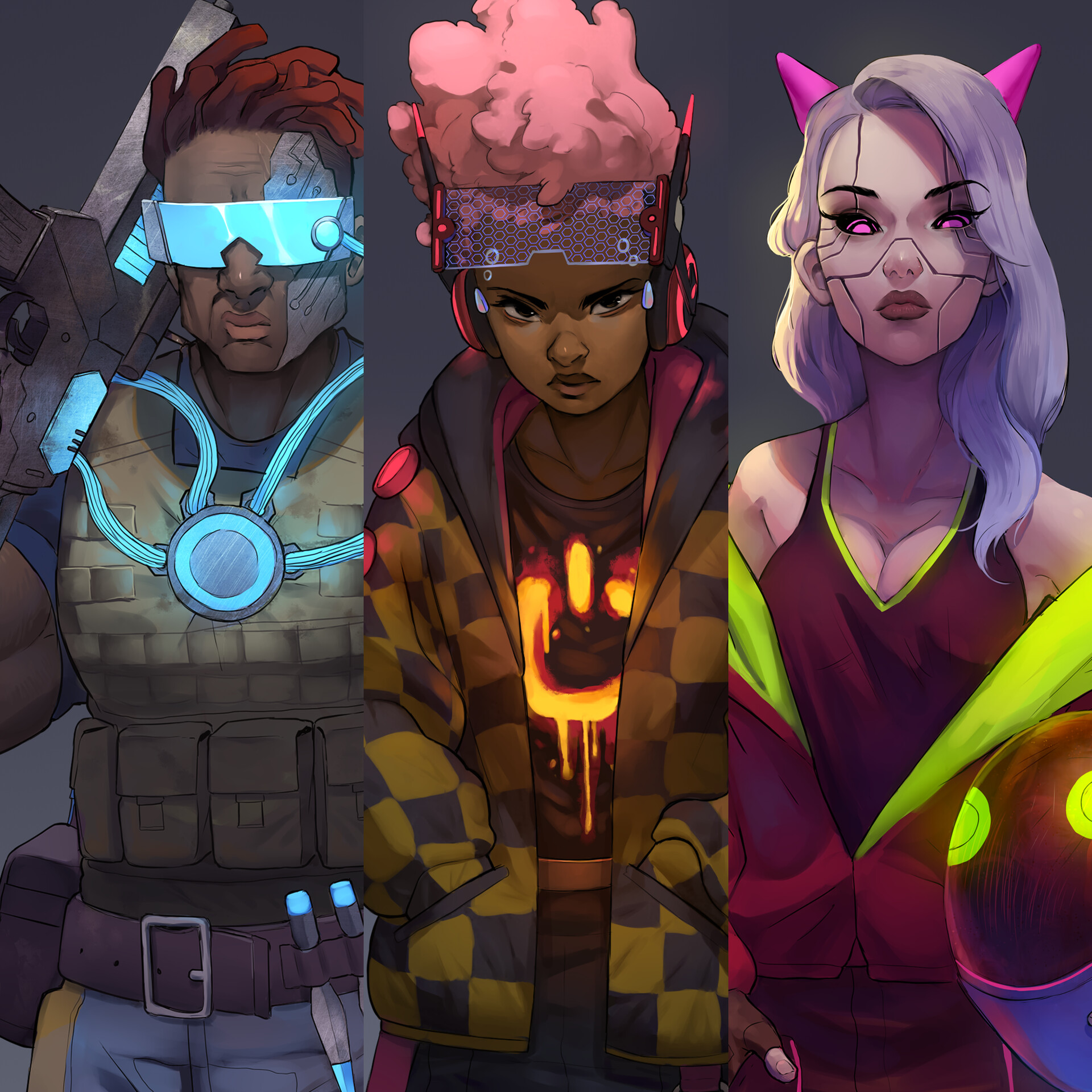 ArtStation - Cyberpunk Character design