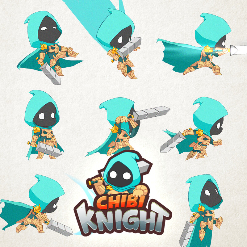 ArtStation - CHIBI KNIGHT ANIMATION