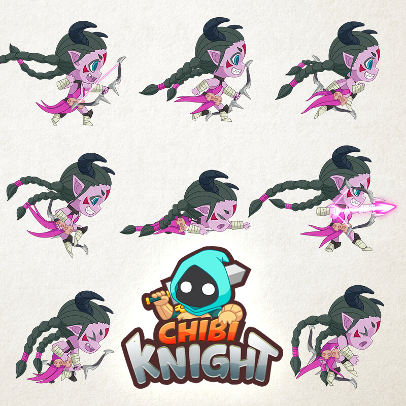 ArtStation - CHIBI KNIGHT DESIRAE ANIMATION