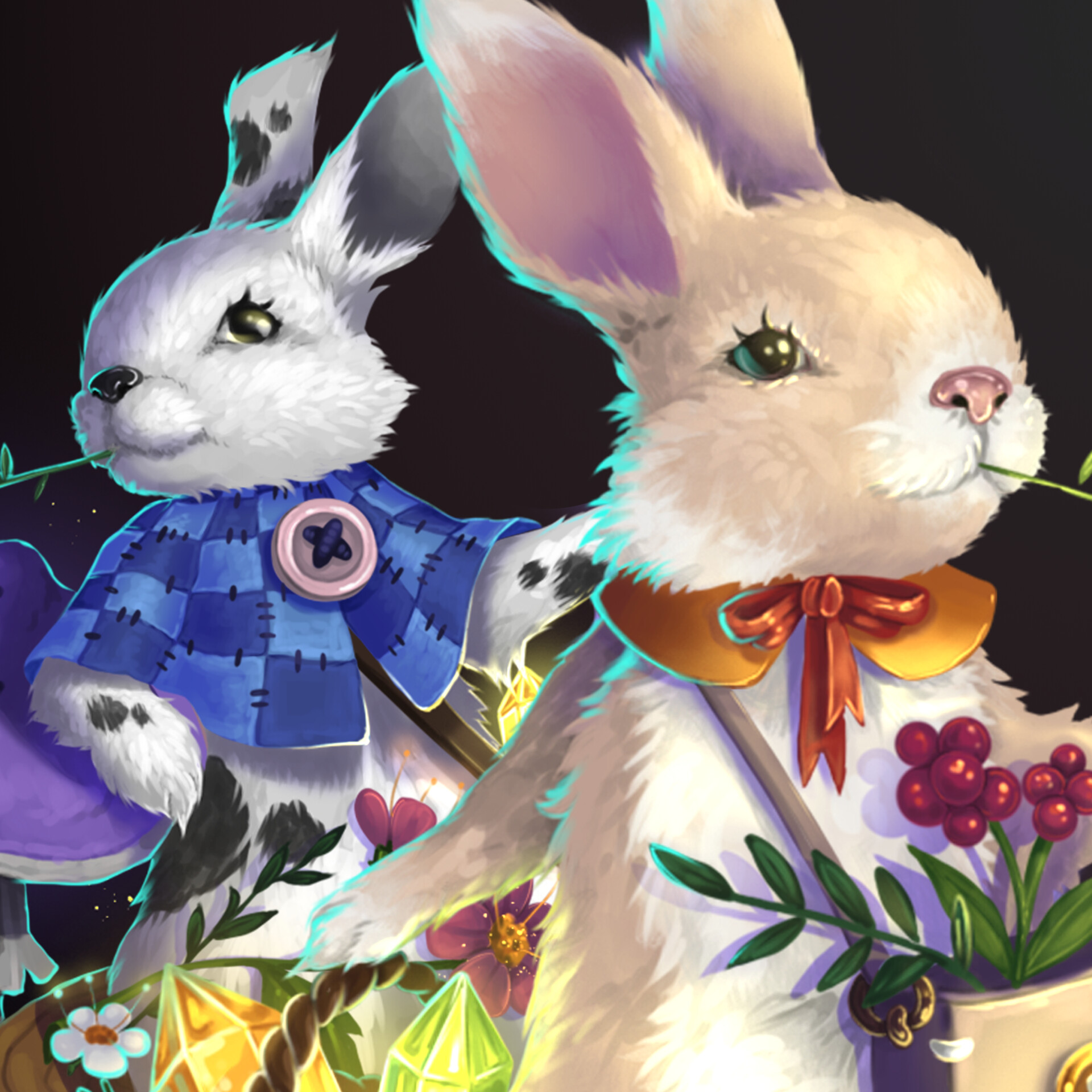 ArtStation - Elf's companions (Rabbits)