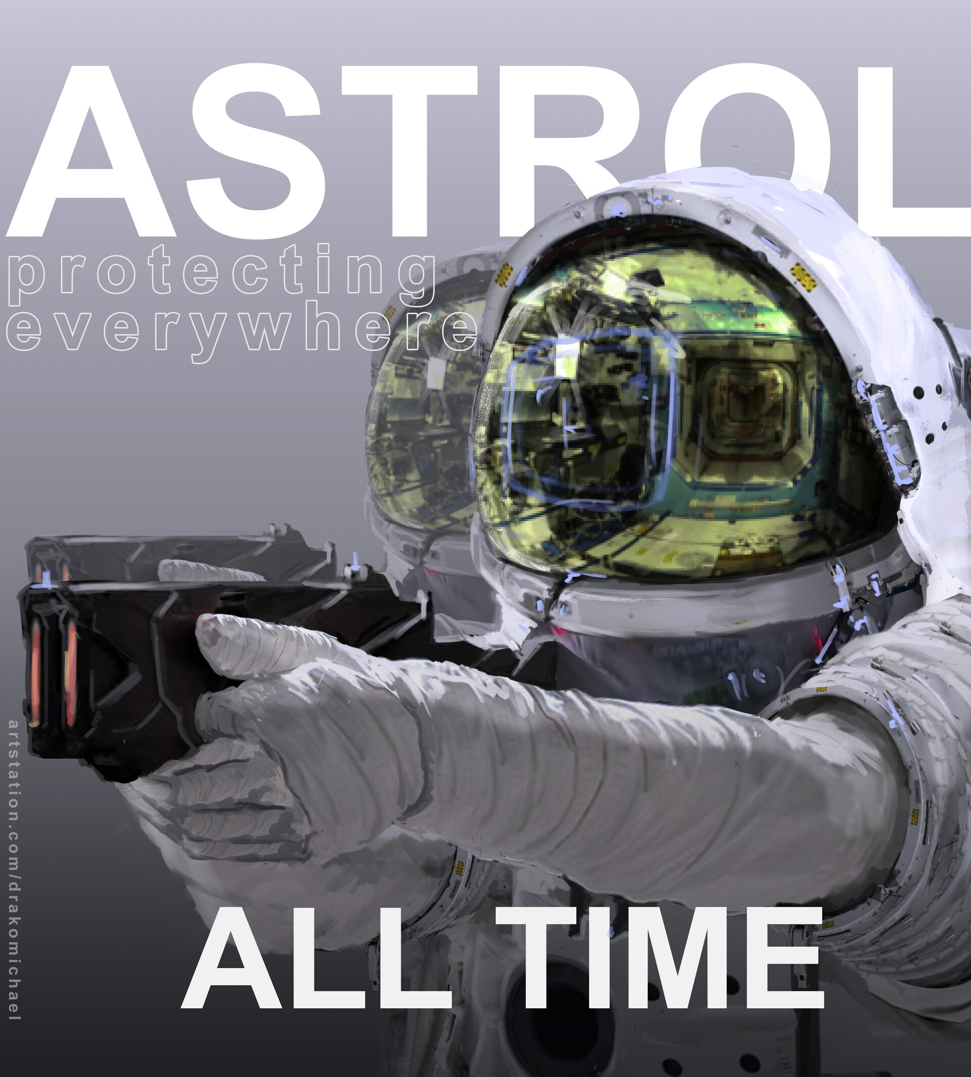 ArtStation - Astrol space police Photobash Concept Art