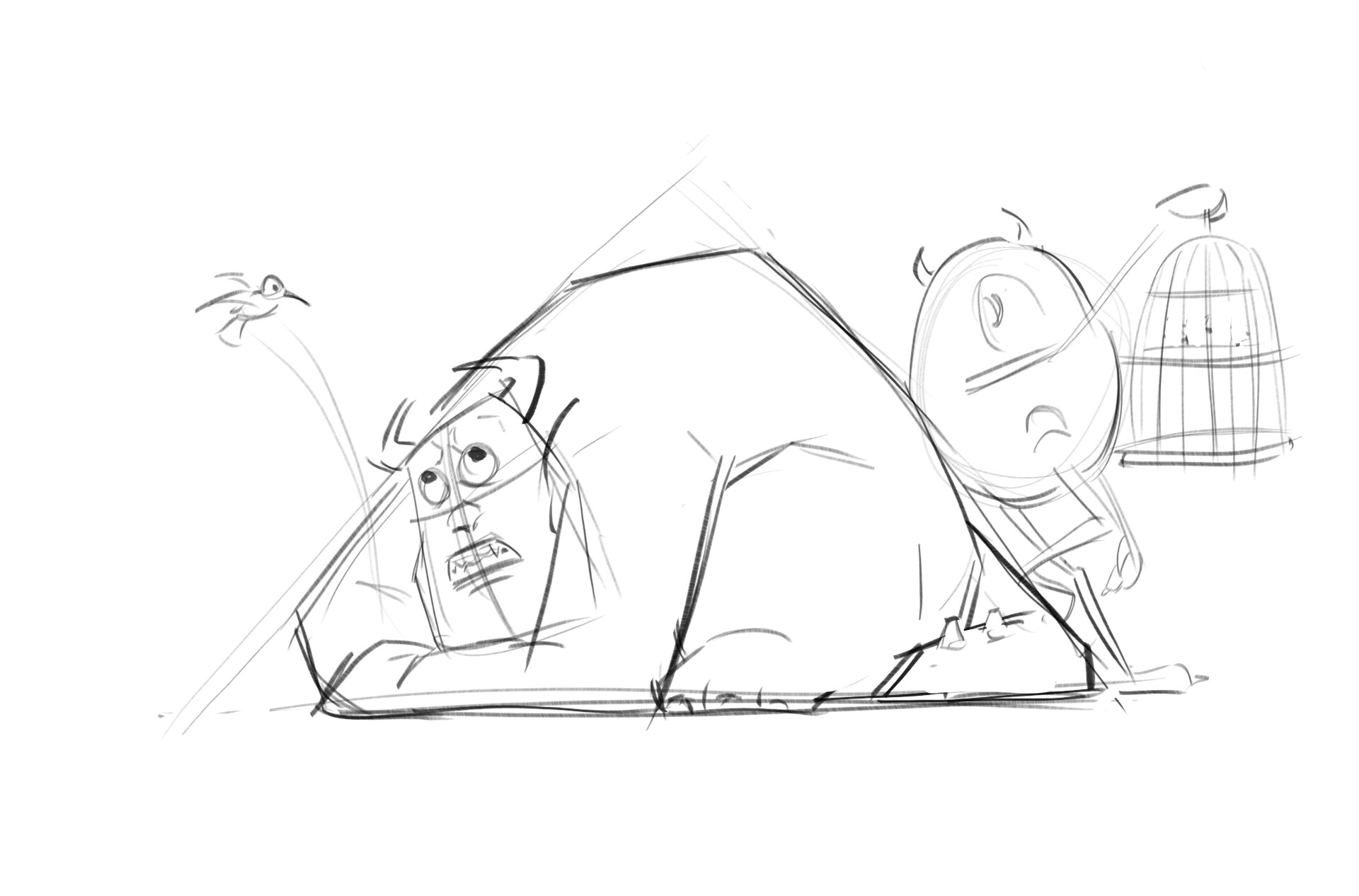 ArtStation - Character Poses (Monsters Inc)