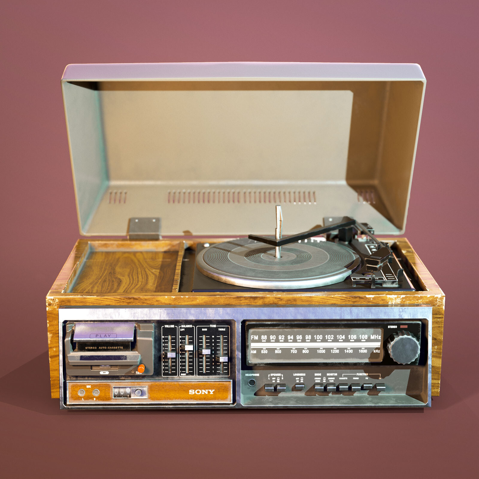 ArtStation - Sony Stereo Music System - 1974