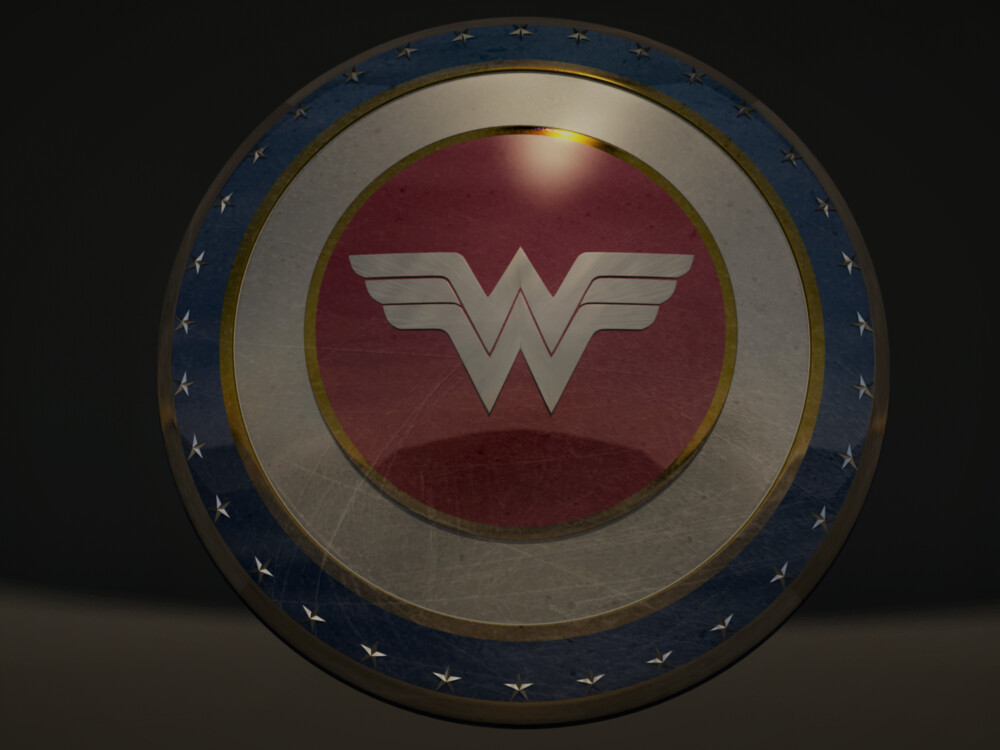 ArtStation - WONDER WOMAN' SHIELD - 3D Model