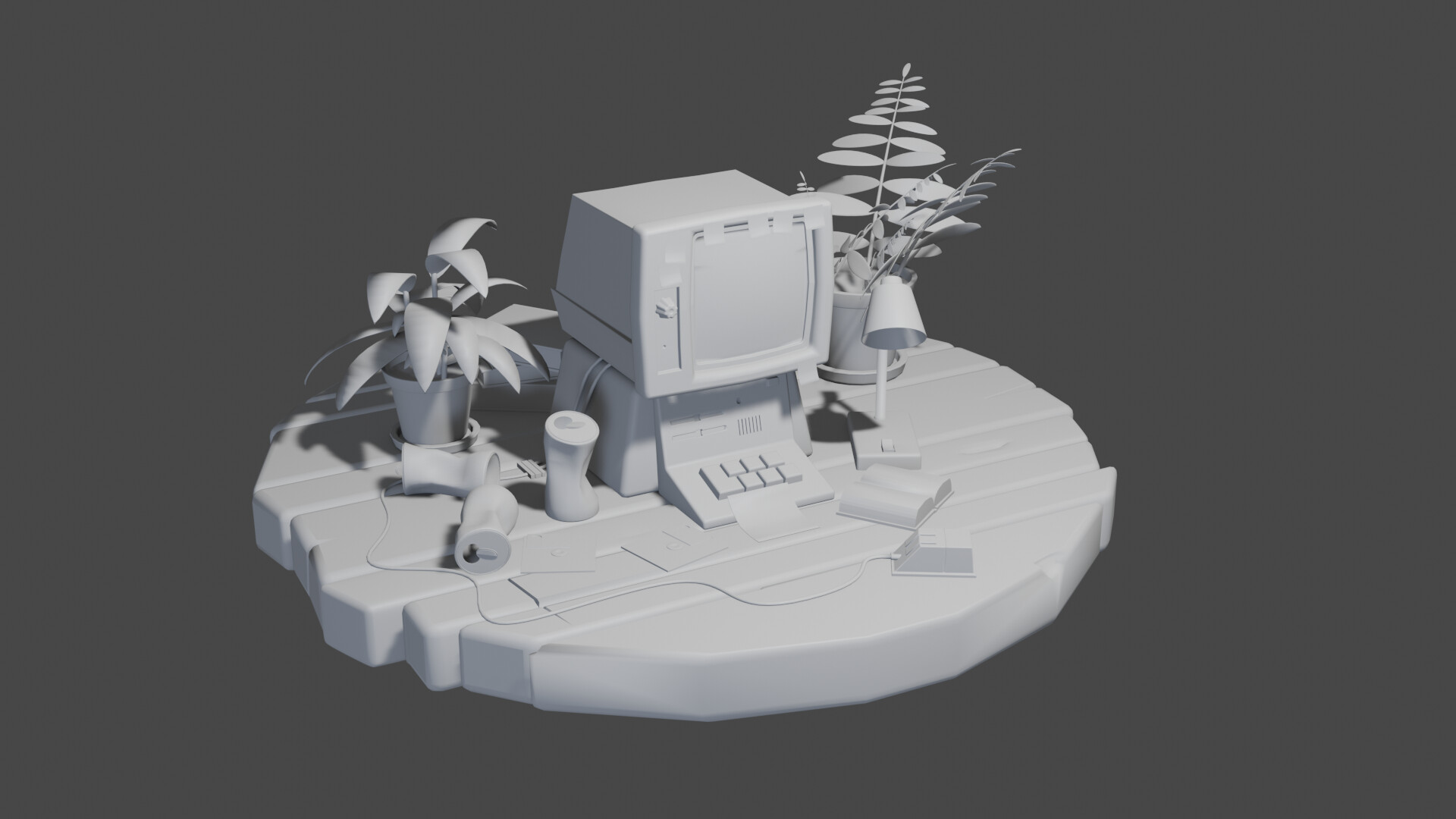 ArtStation - retro computer modeling