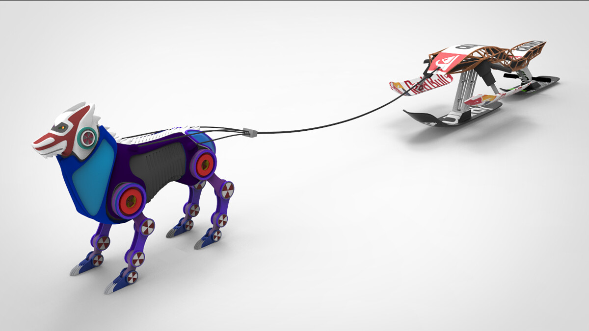 ArtStation - ROBO SLEDGE DOG RACING IN ARCTIC CIRCLE