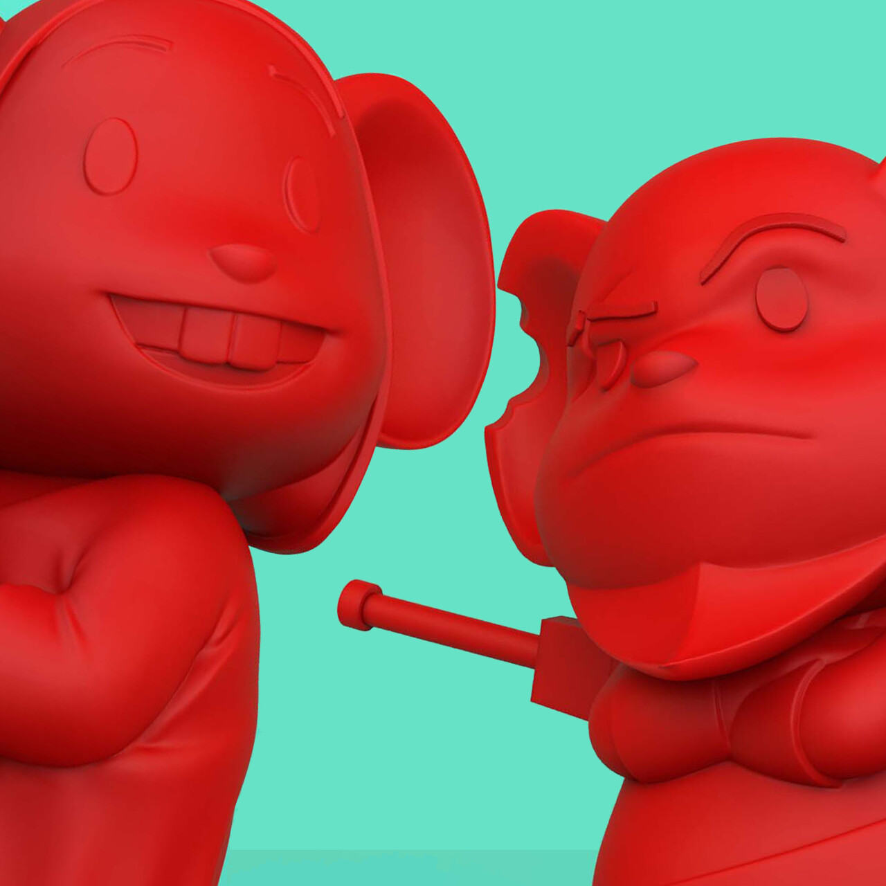 ArtStation - [2017]Roquefort and Edam Rodencia's character on 3d chibi ...