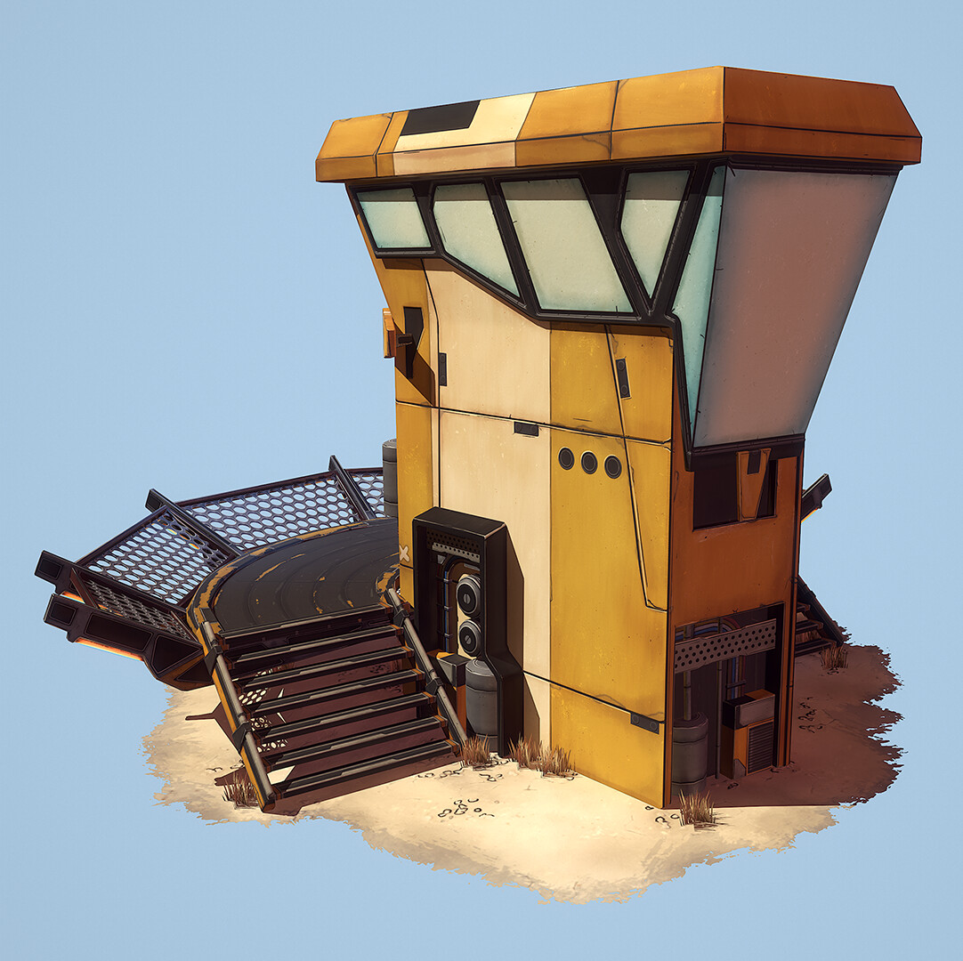 ArtStation - Hyperion Tower - Borderlands - Reproduction