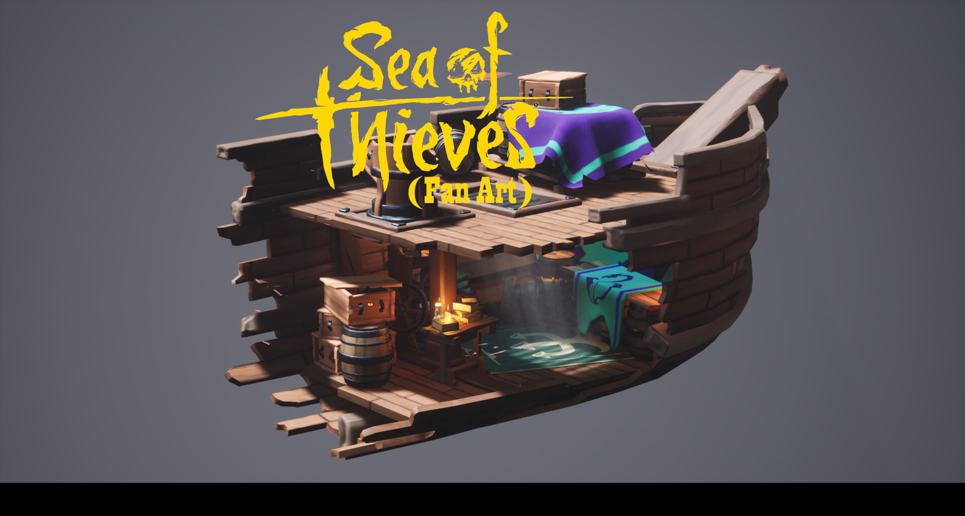 ArtStation - Sea of Thieves - Shipwreck Diorama