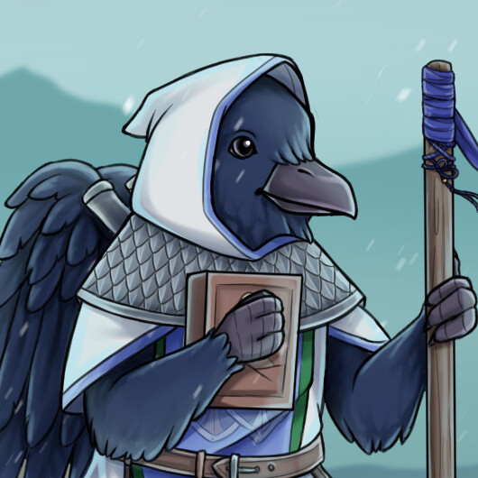 ArtStation - Book the Kenku Cleric - D&D Character Art