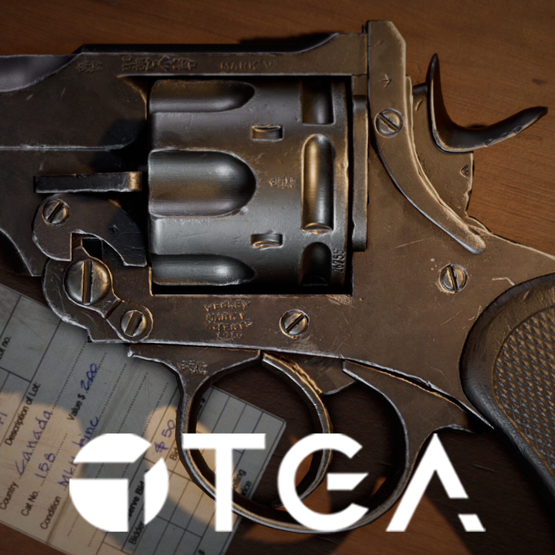 ArtStation - Webley Revolver - Real Time Asset