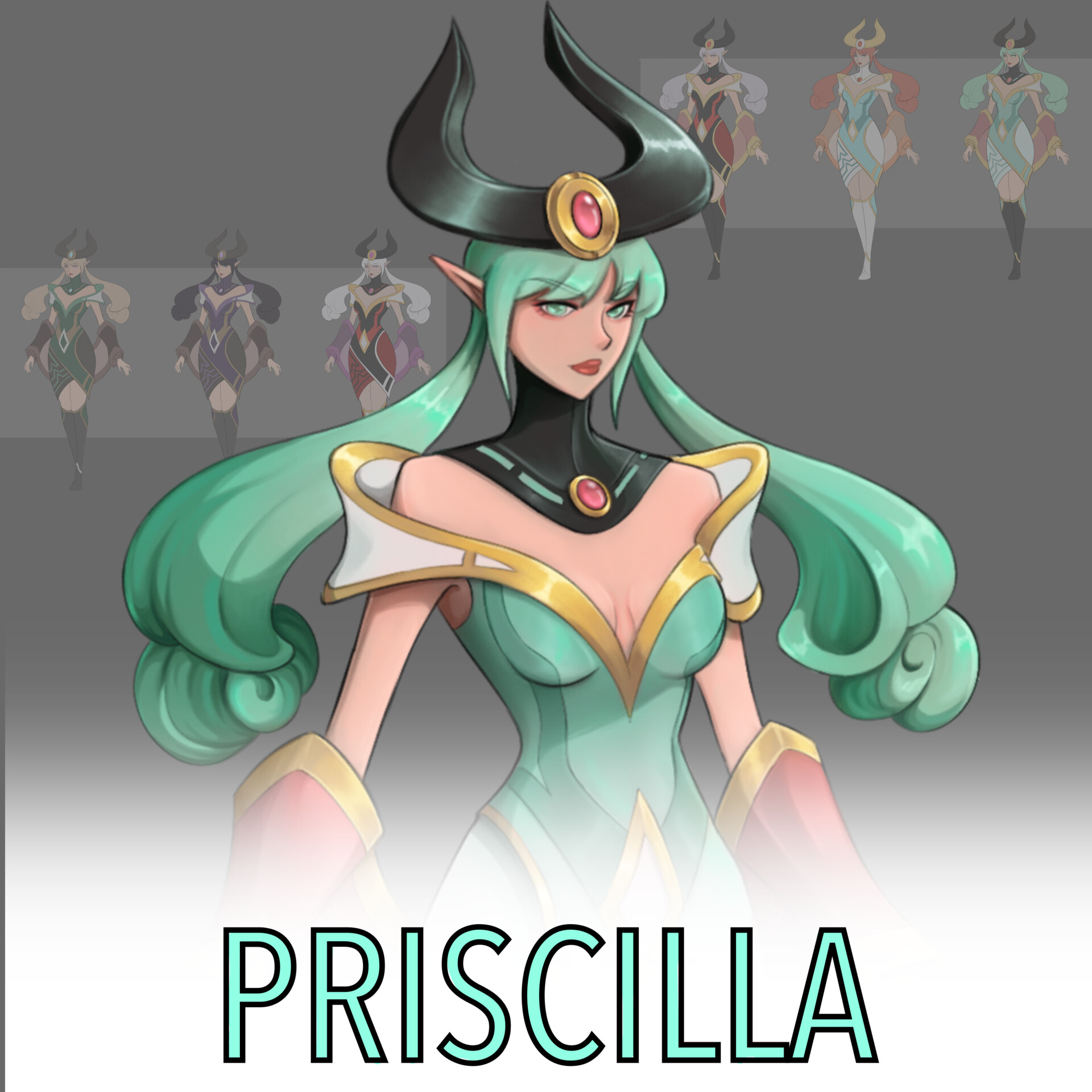 ArtStation - Priscilla - The Sage Character Concept
