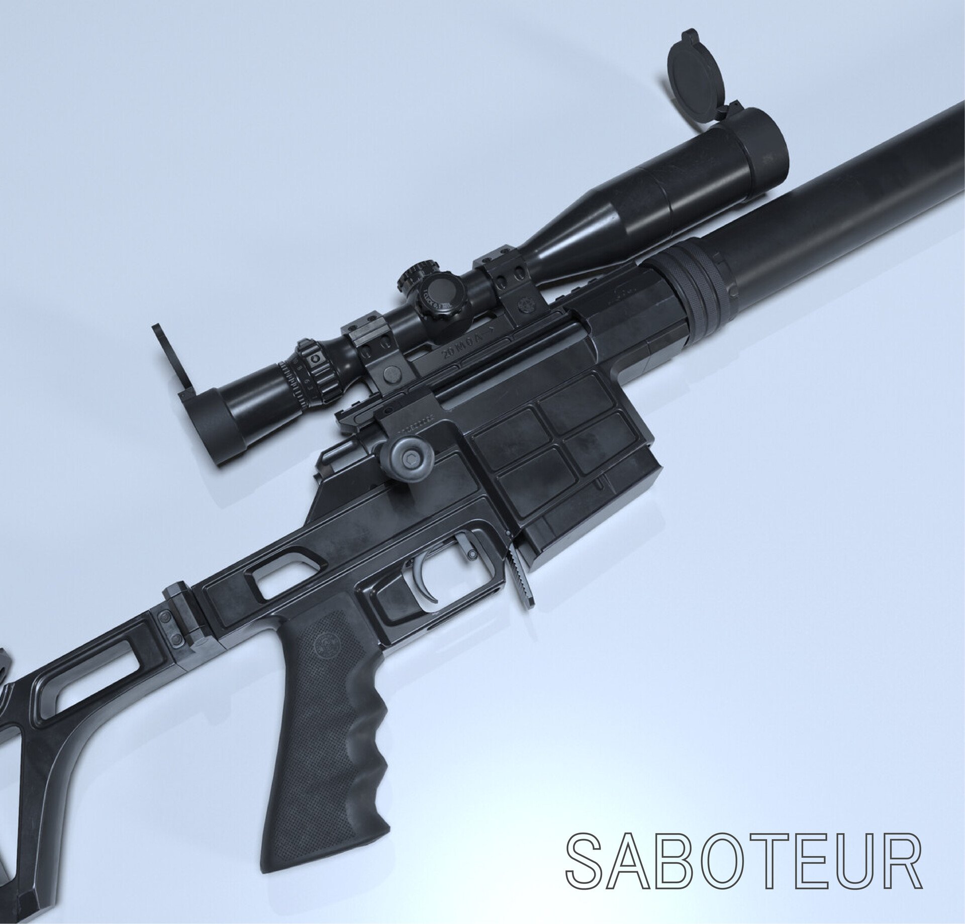 ArtStation - DVL-10 SABOTEUR Sniper Rifle
