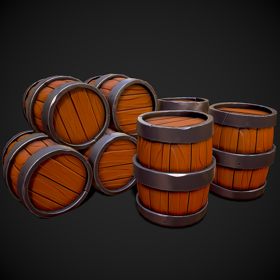 ArtStation - Stylized Barrel