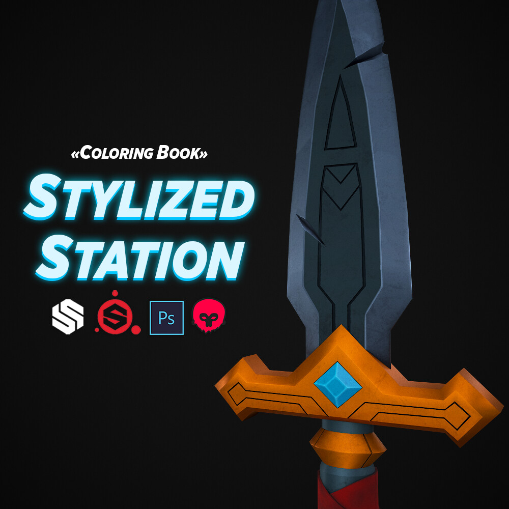 ArtStation - Stylized Sword|Game Ready Model